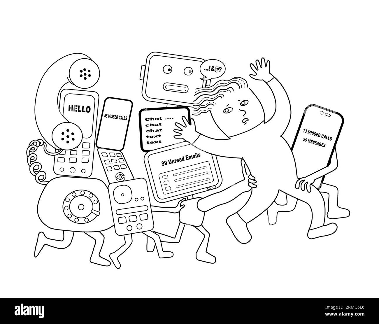 A young man frustated from being forced or controlled by ...