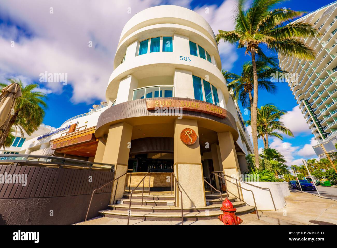 Fort Lauderdale, FL, USA - August 28, 2023: S3 Sun Surf Sand Restaurant ...