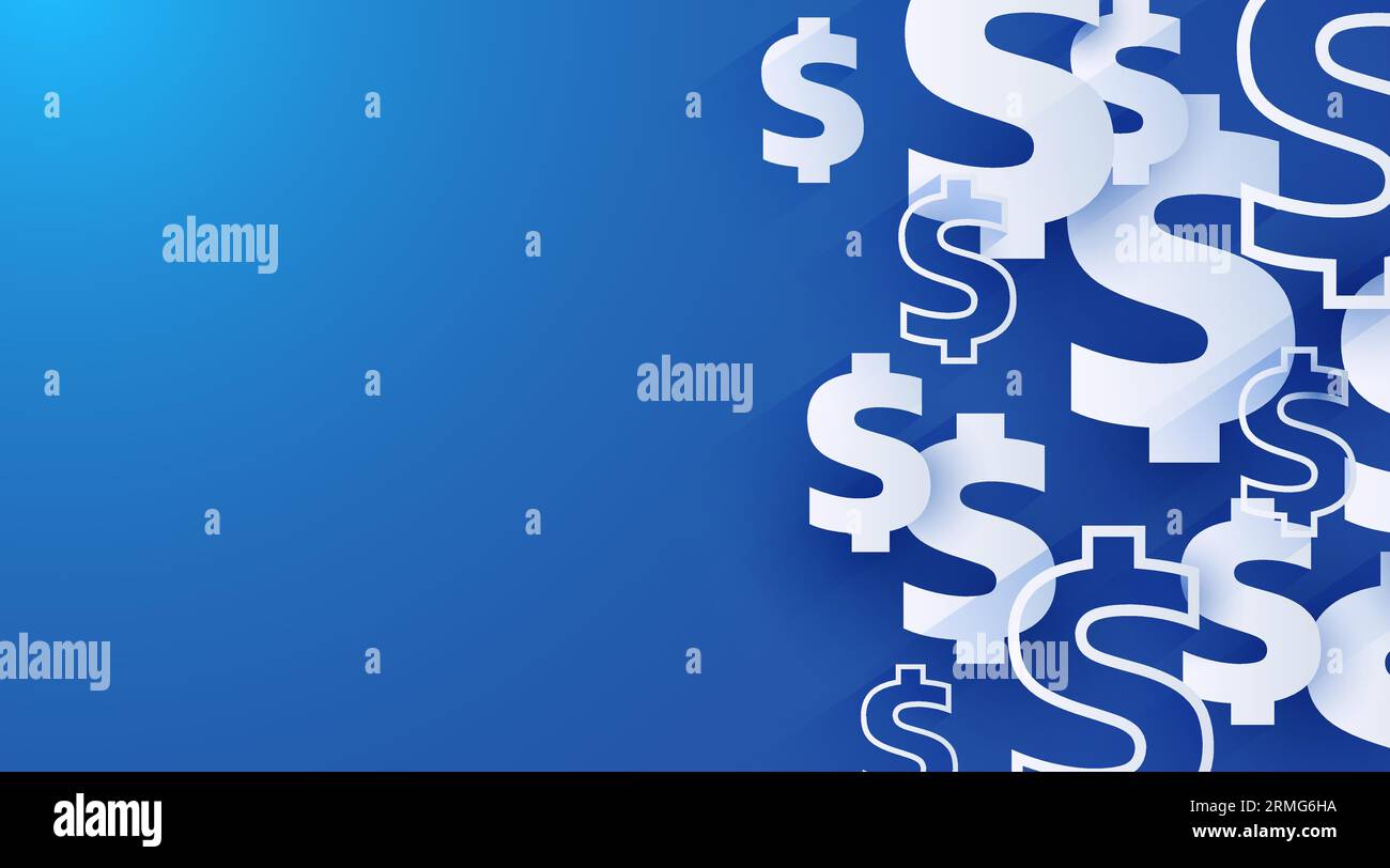 US Dollar sign background. Concept of money and success. Vector ...