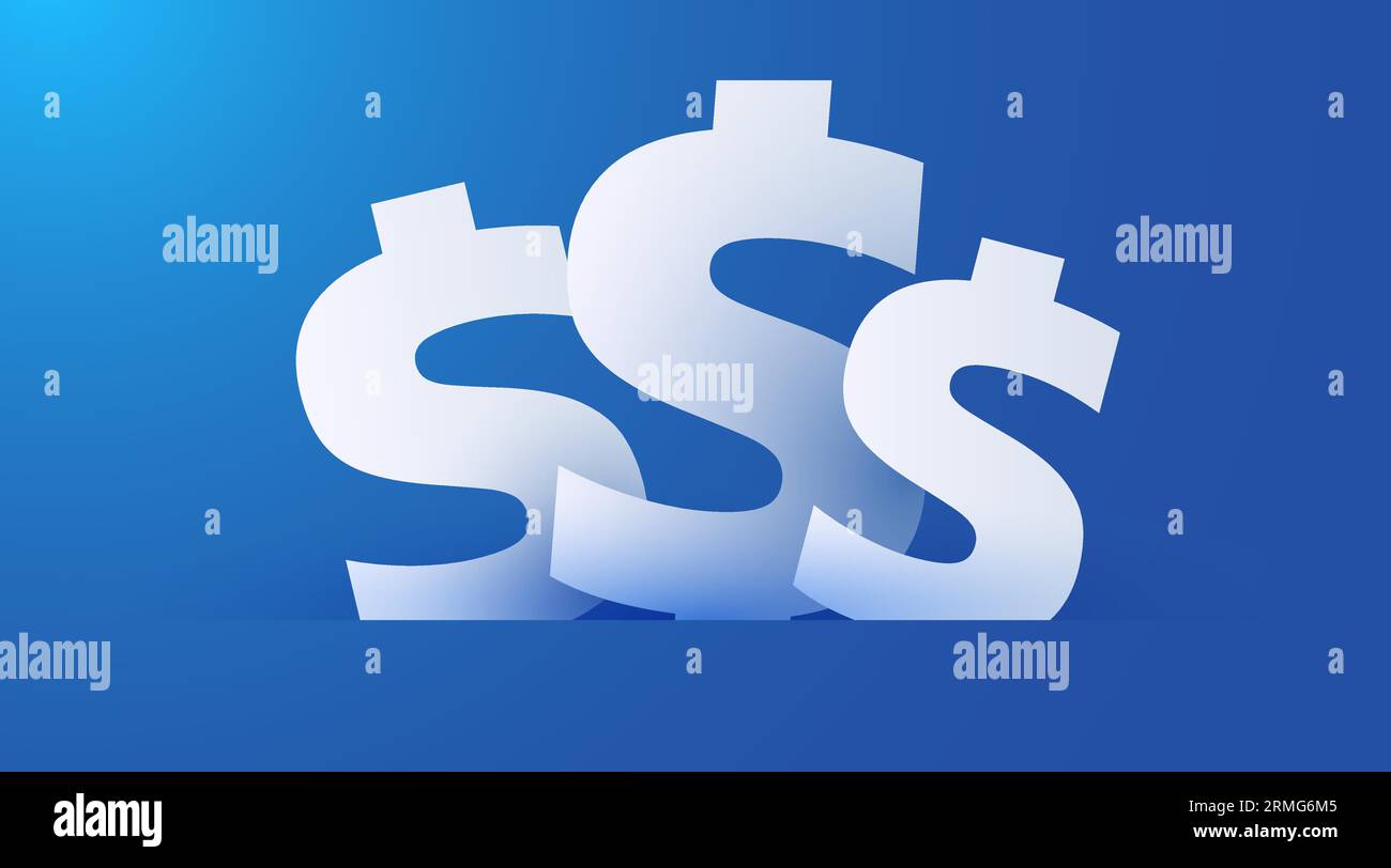 US Dollar sign background. Concept of money and success. Vector ...