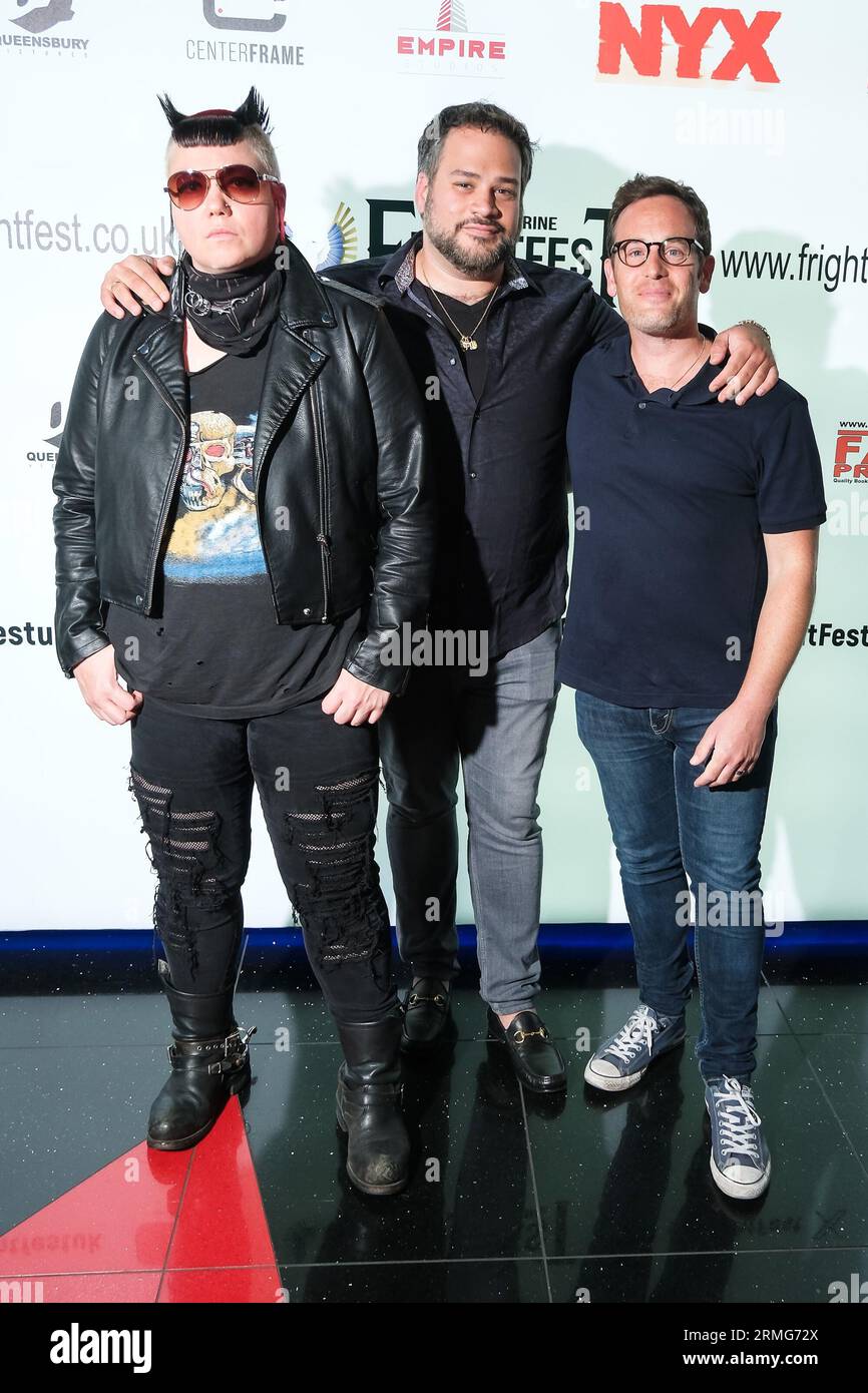London, UK. 28th Aug, 2023. Heather Buckley, Albert Melamed, and Philip ...