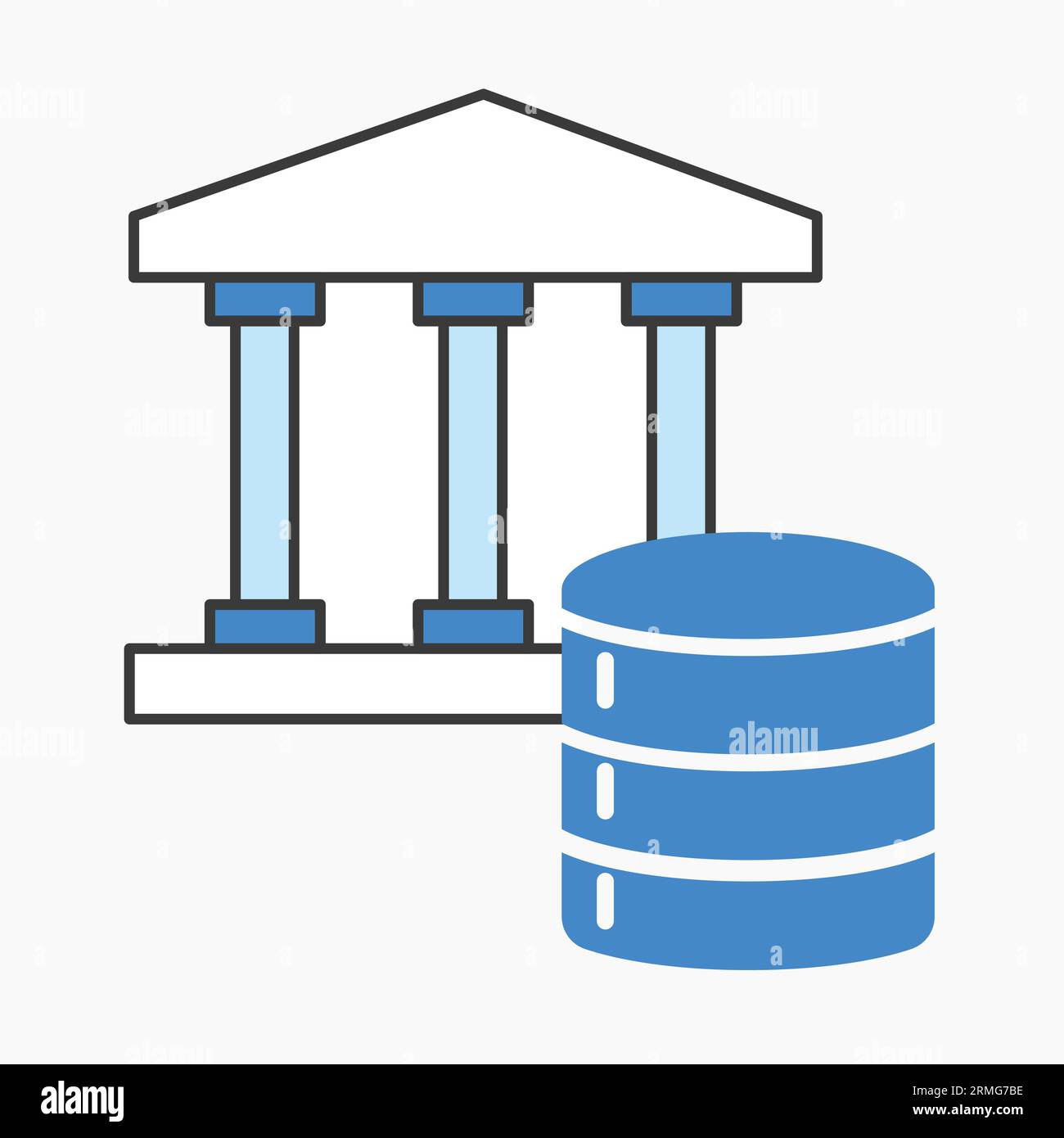 Data Governance Icon - Vector Illustration. Pixel Perfect Editable Stroke Icon. Illustrating the ...