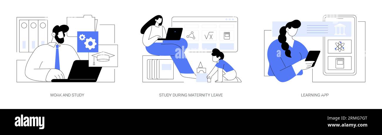 Learning opportunities isolated cartoon vector illustrations se Stock ...