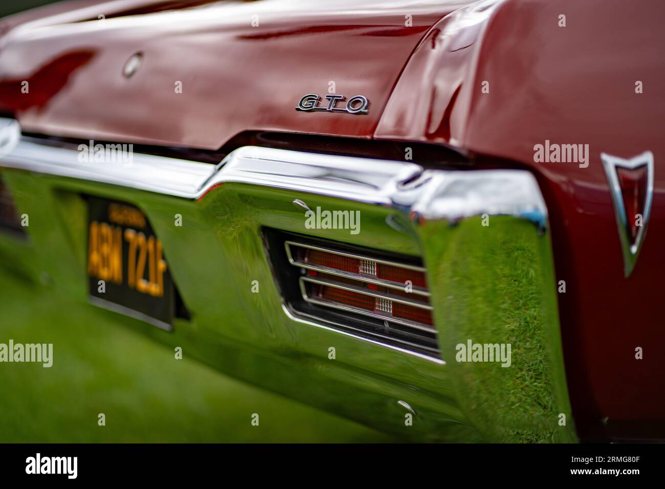 Pontiac GTO RamAir Rear Badge and Tail Lights Close Up Stock Photo - Alamy