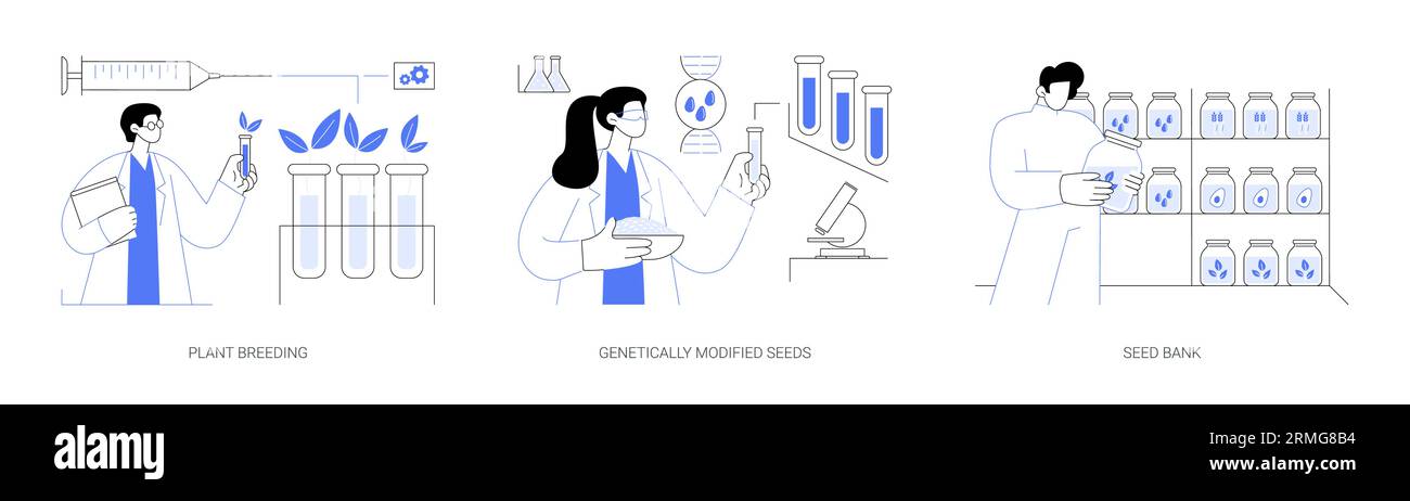 Seedling cultivation abstract concept vector illustrations Stock Vector ...