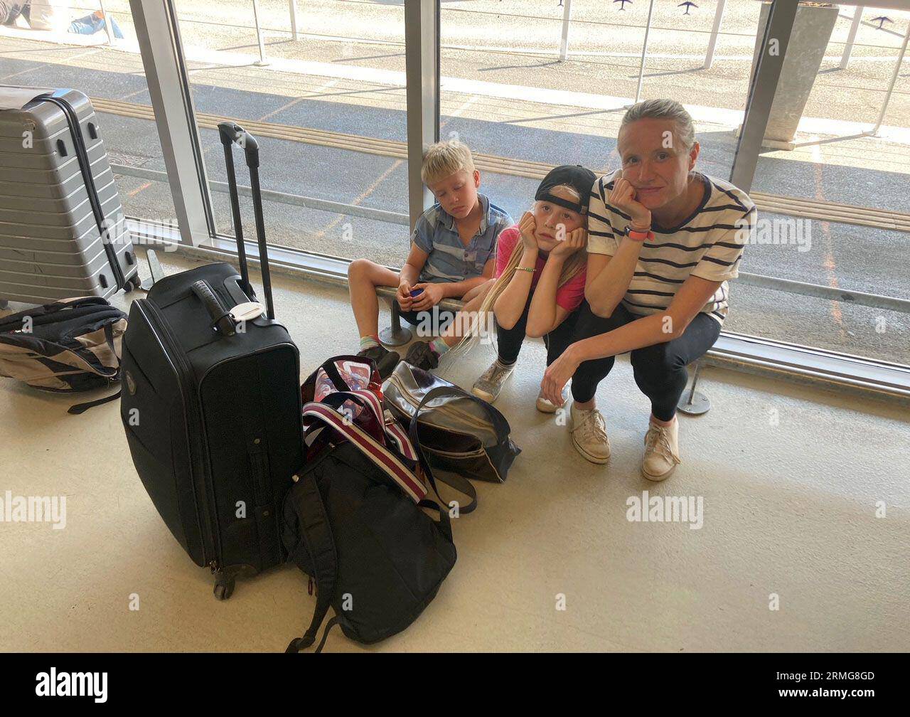 Rory Dollard's wife Joanne and their children Emily, 10, and Arthur ...