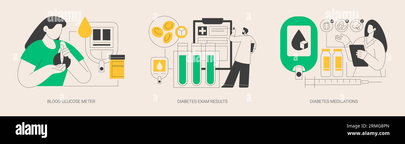 Diabetes mellitus abstract concept vector illustrations Stock Vector ...