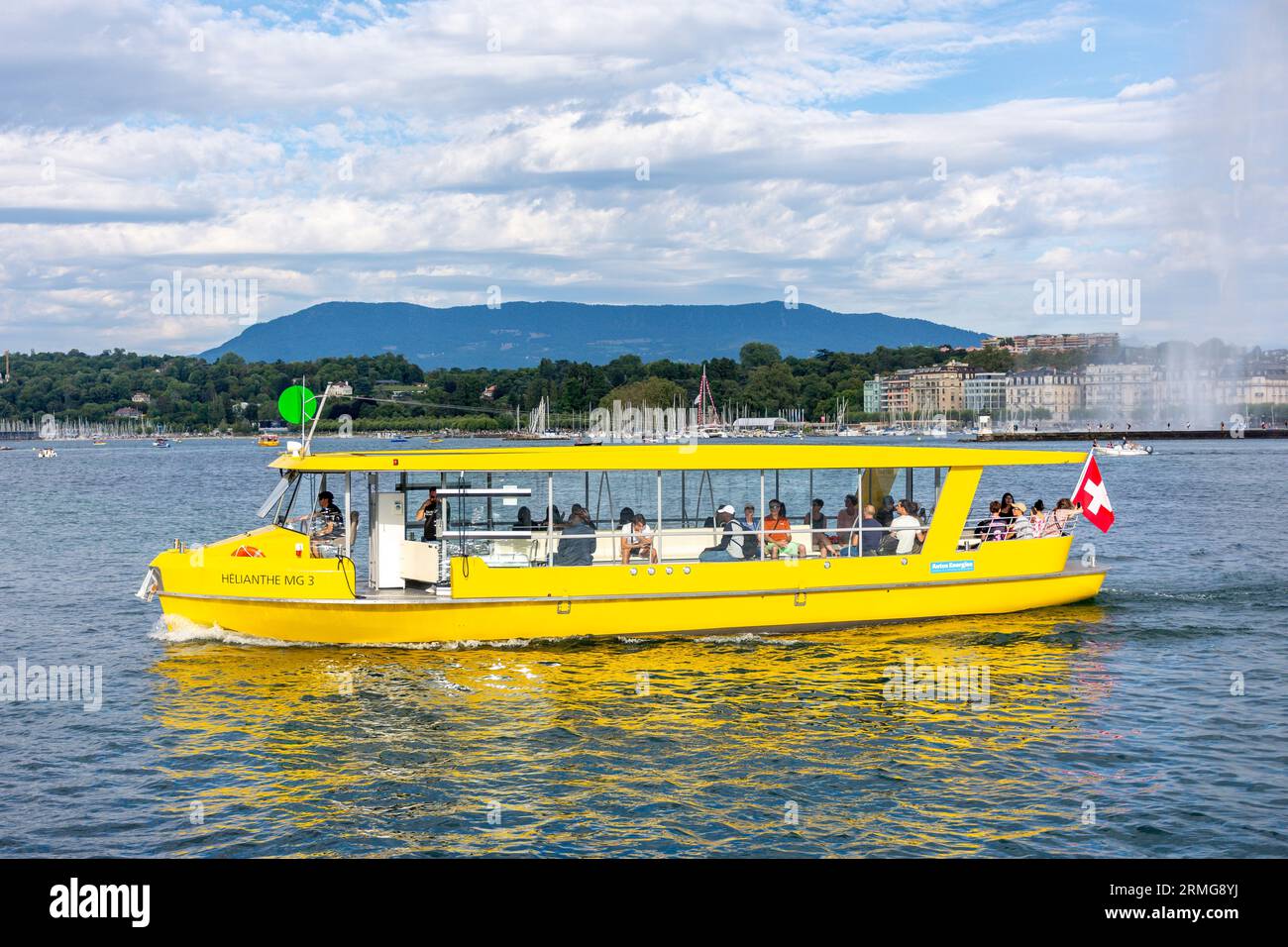 Mouette waterbus (Mouette Genevoises) from Quai du Mont Blanc, Geneva ...