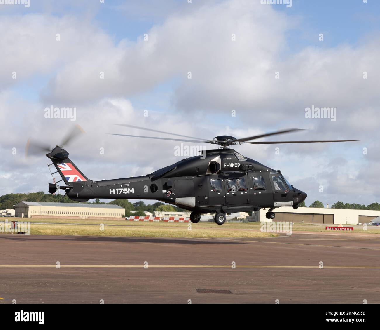 Demonstration helicopter Airbus Helicopters H175 leaving the 2023 Royal ...