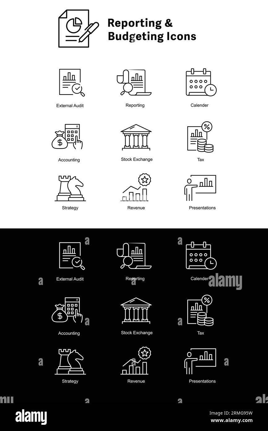 Financial reporting logo Stock Vector Images - Alamy