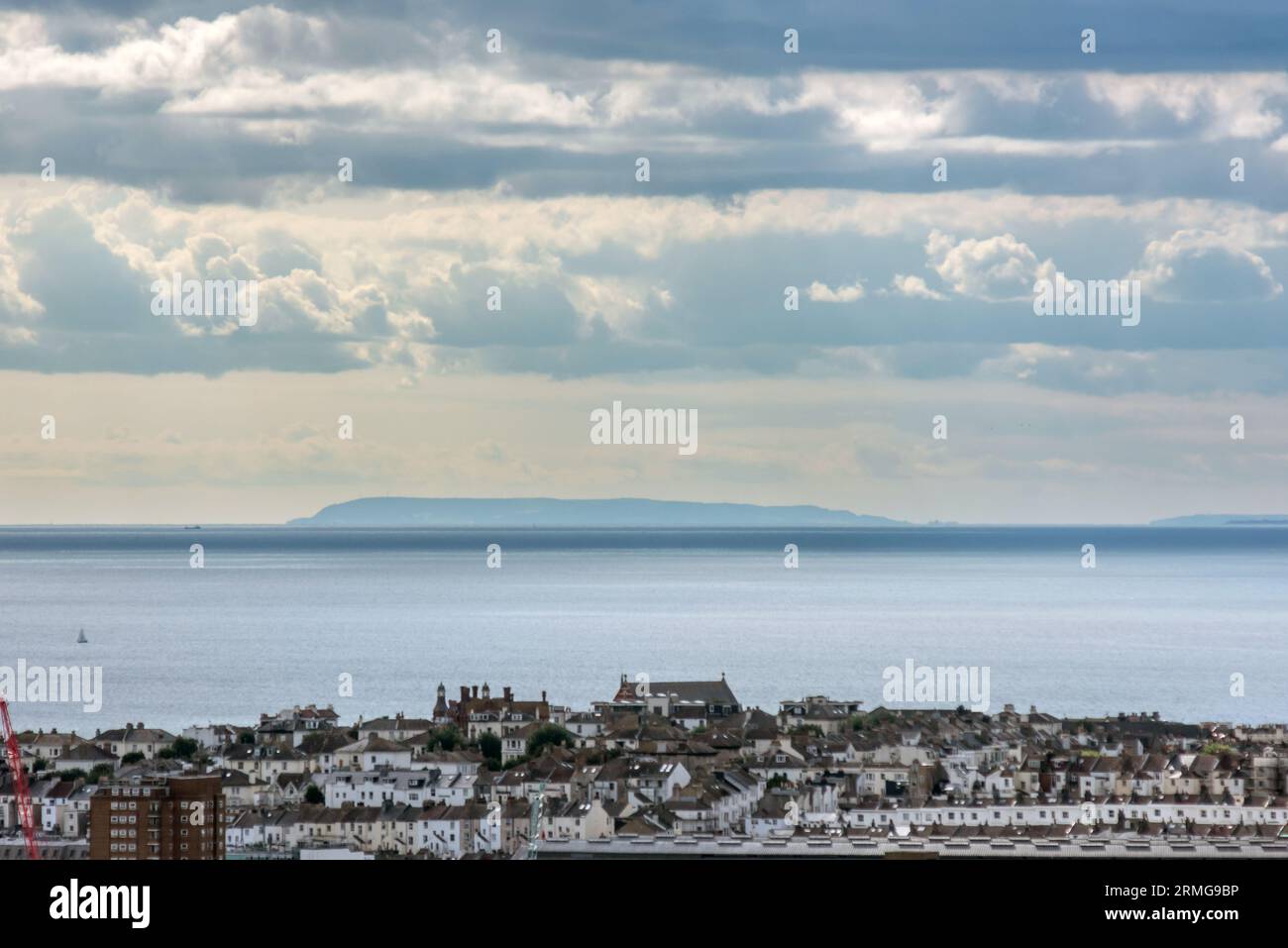 Brighton, August 28th 2023: View from the top of Whitehawk Hill over ...