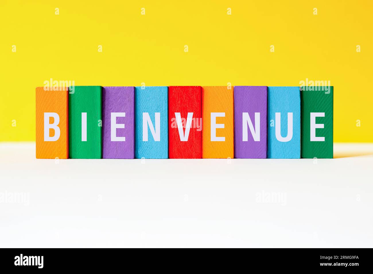 Word welcome hand lettering on hi-res stock photography and images - Alamy