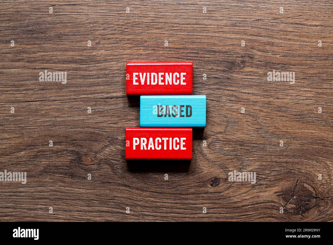 Evidence based practice - word concept on building blocks, text Stock Photo - Alamy