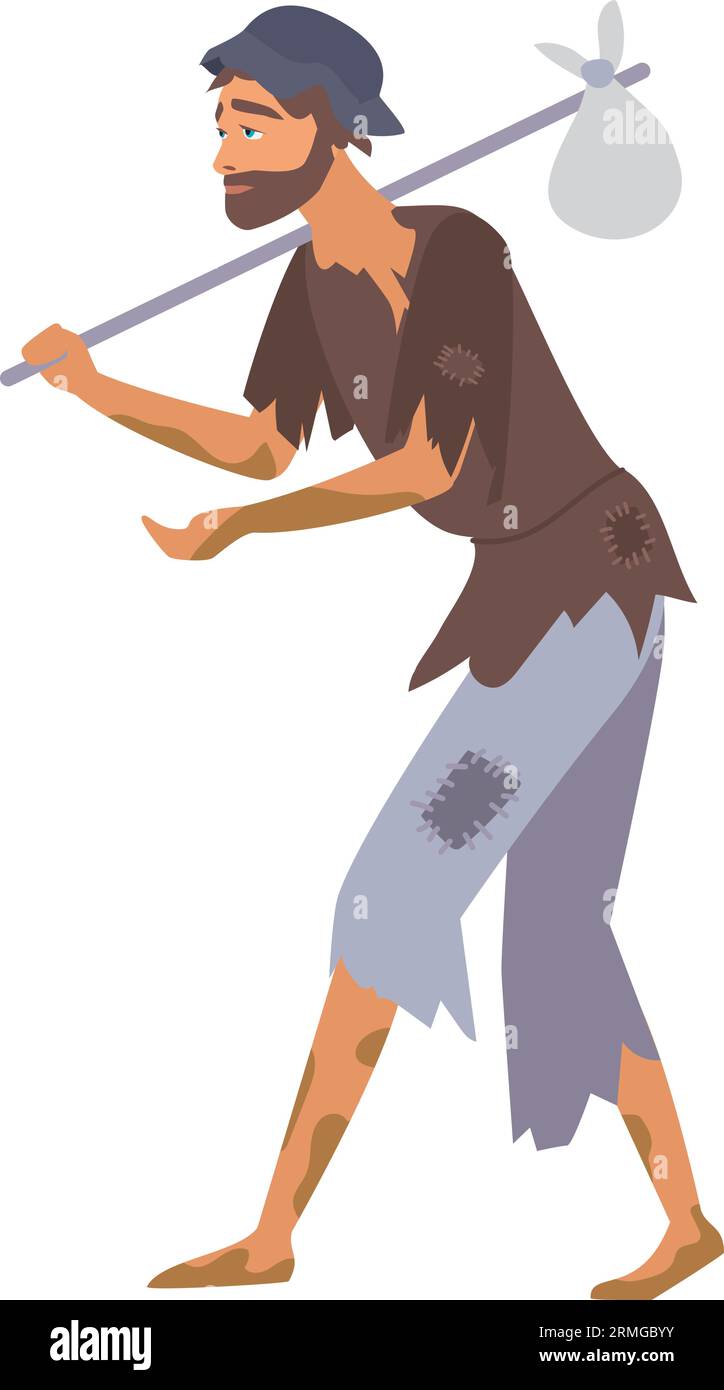 Cartoon poor man hi-res stock photography and images - Alamy