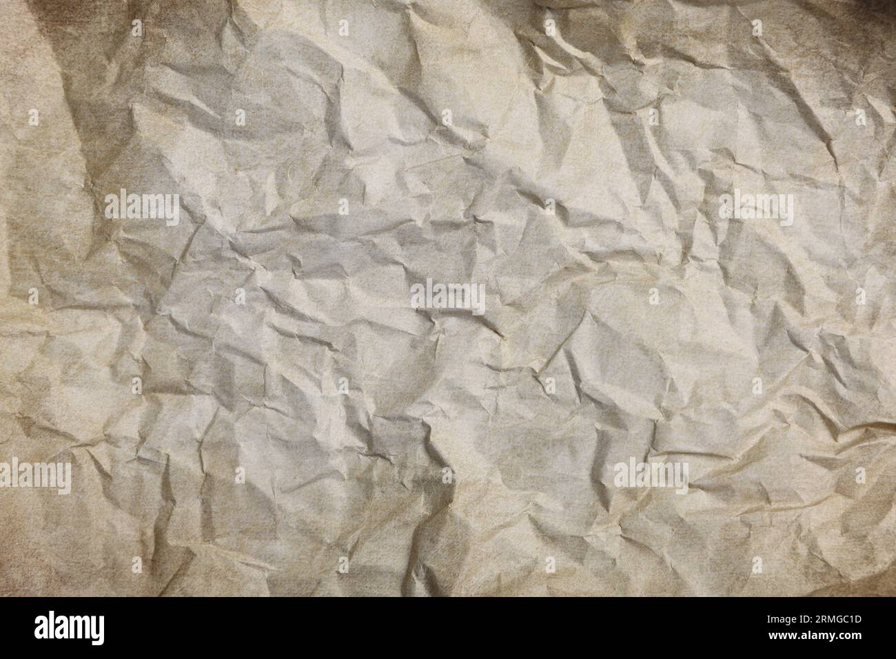 Texture of crumpled parchment paper as background, top view Stock Photo ...