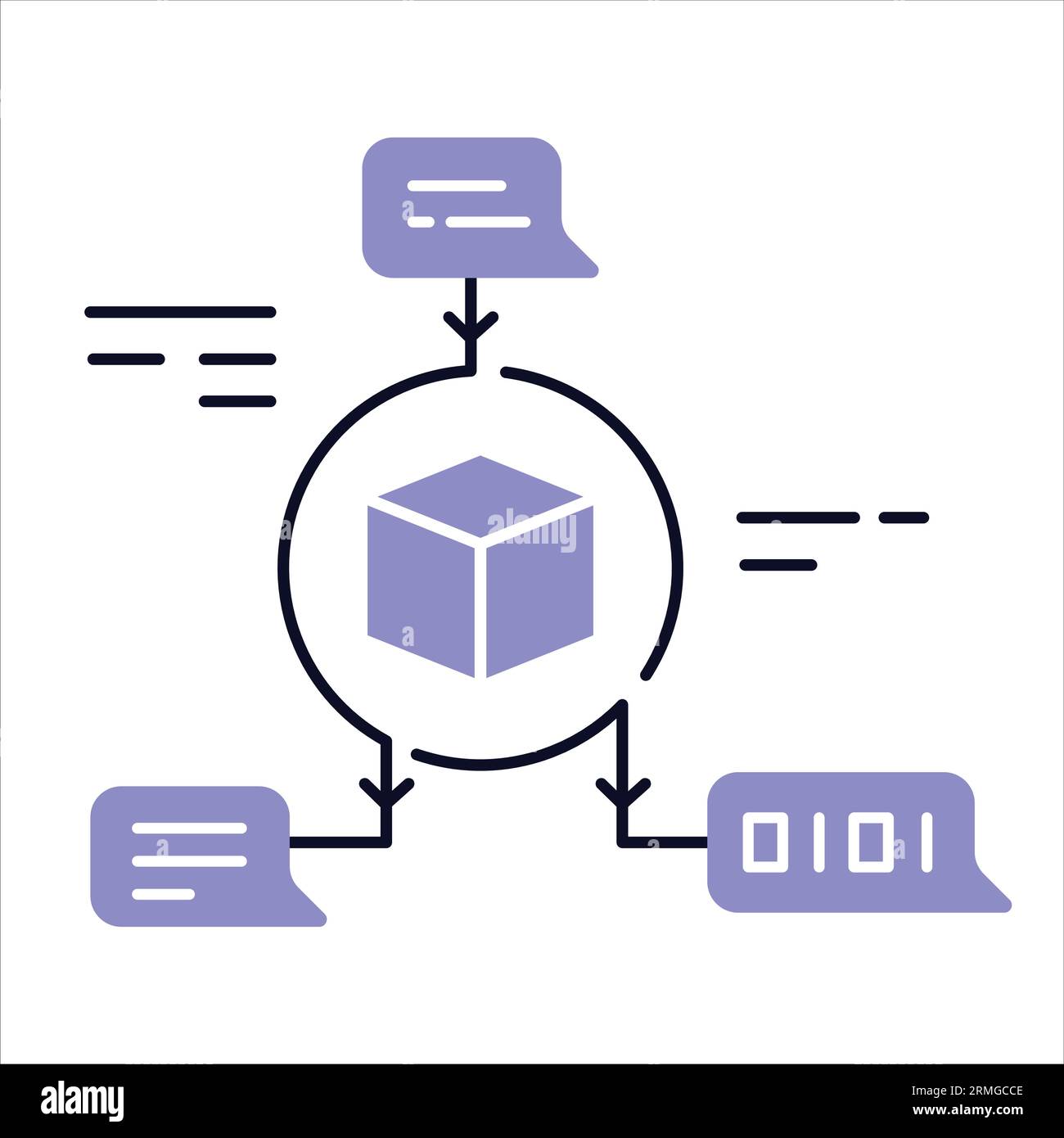 Large Language Model Illustration Artificial Intelligence For Natural