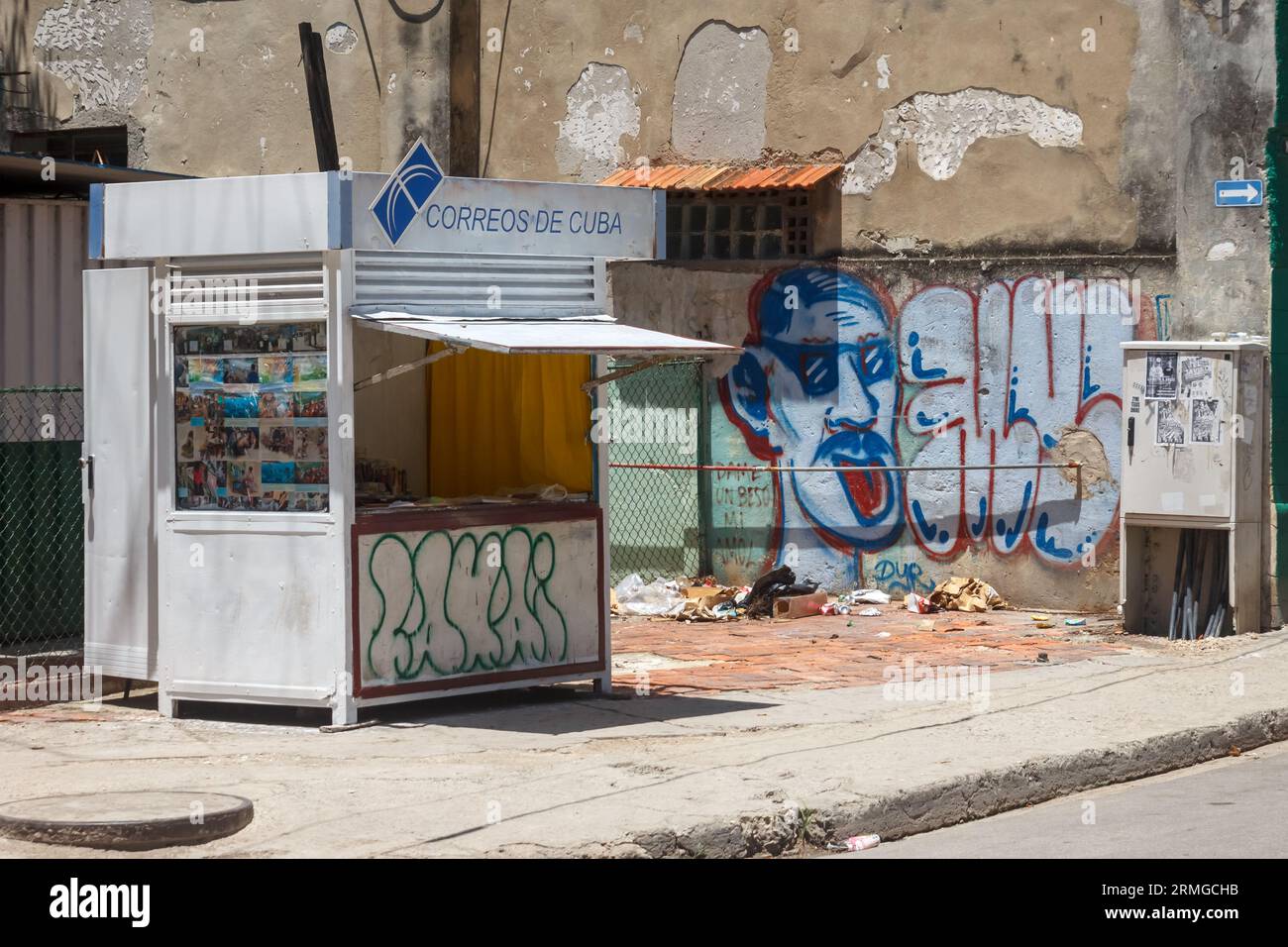 Havana, Cuba, 2023, Etecsa press booth Stock Photo - Alamy