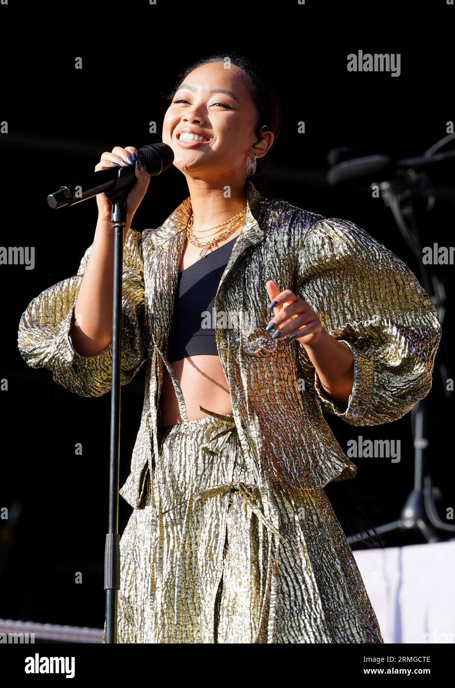 Griff performing at All Points East, Victoria Park, East London ...