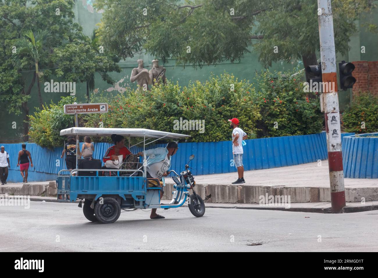 Havana, Cuba, 2023, Electric tricycle Stock Photo - Alamy
