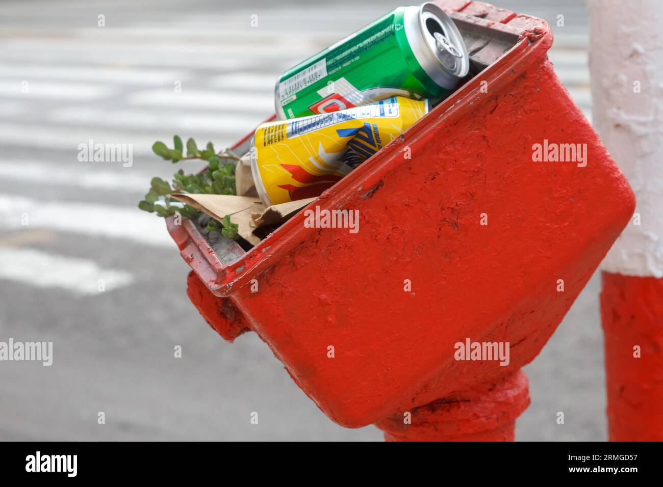 Havana, Cuba, 2023, Plastic garbage container Stock Photo - Alamy