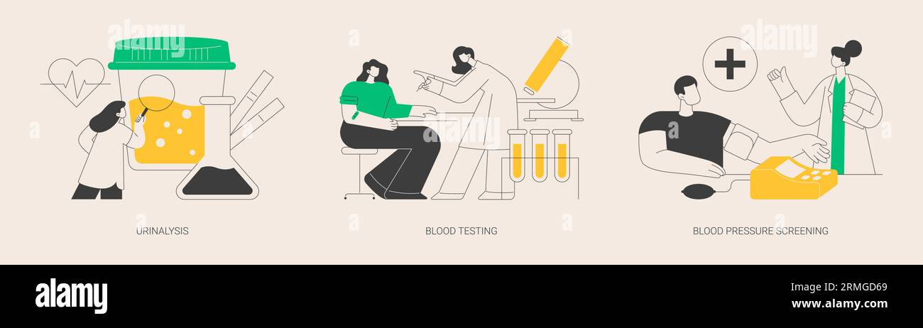 Clinical examination abstract concept vector illustrations Stock Vector ...