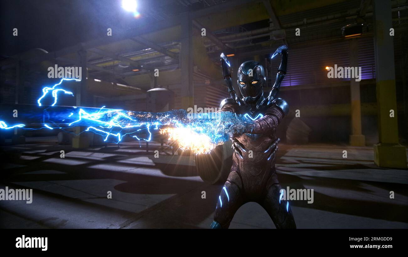 Blue Beetle movie Xolo Mariduena Stock Photo - Alamy