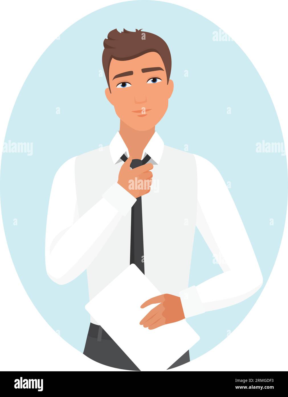 Office employee man. Office male manager in classic suit, office worker ...