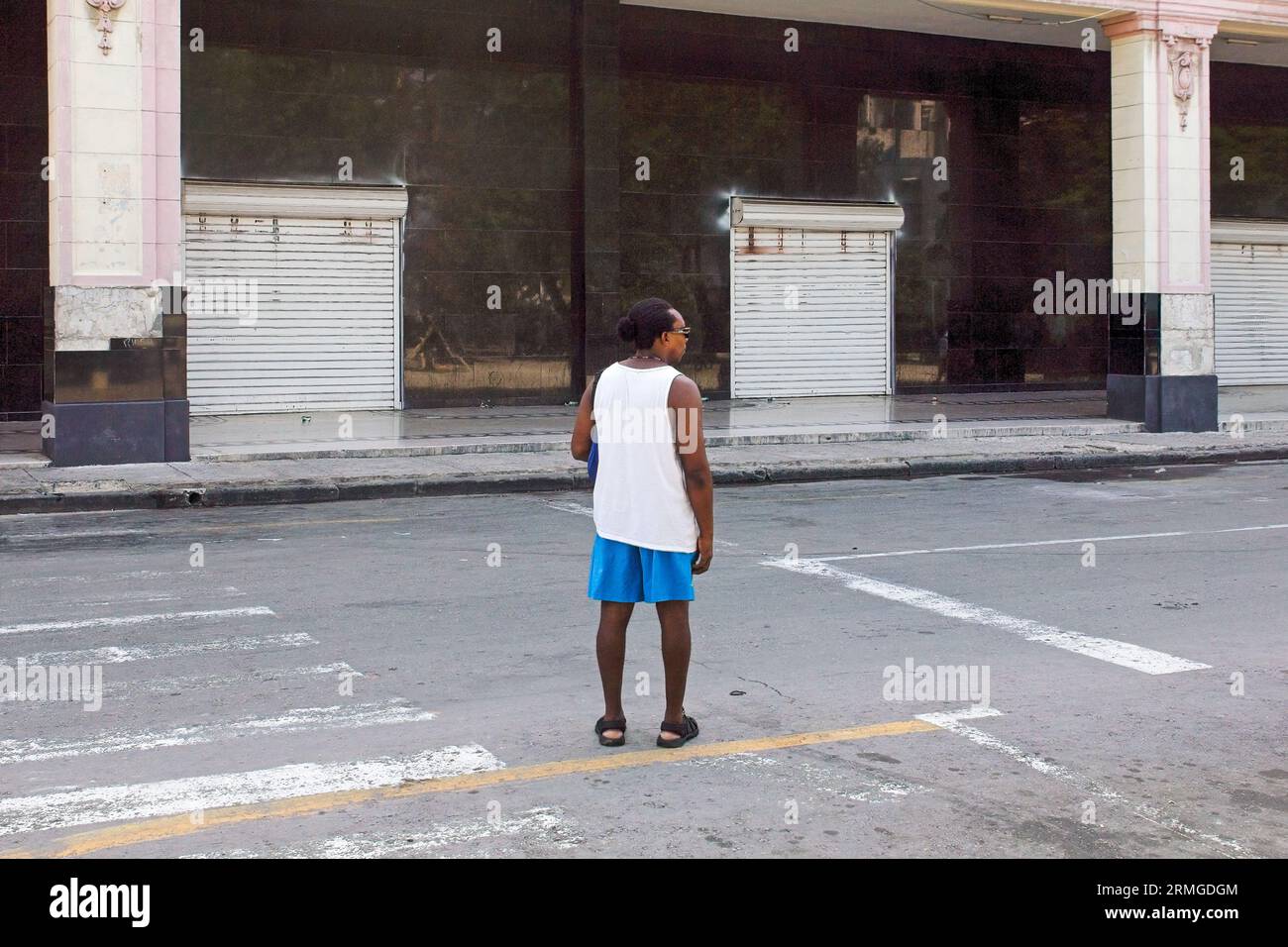Havana, Cuba, 2023, Cuban man standing on a street Stock Photo - Alamy