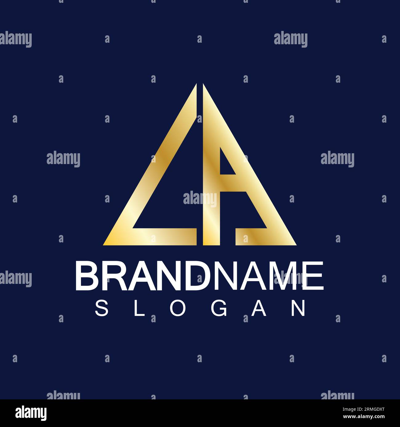 Initial Letters LA Logo Design Vector Template Stock Vector Image & Art ...