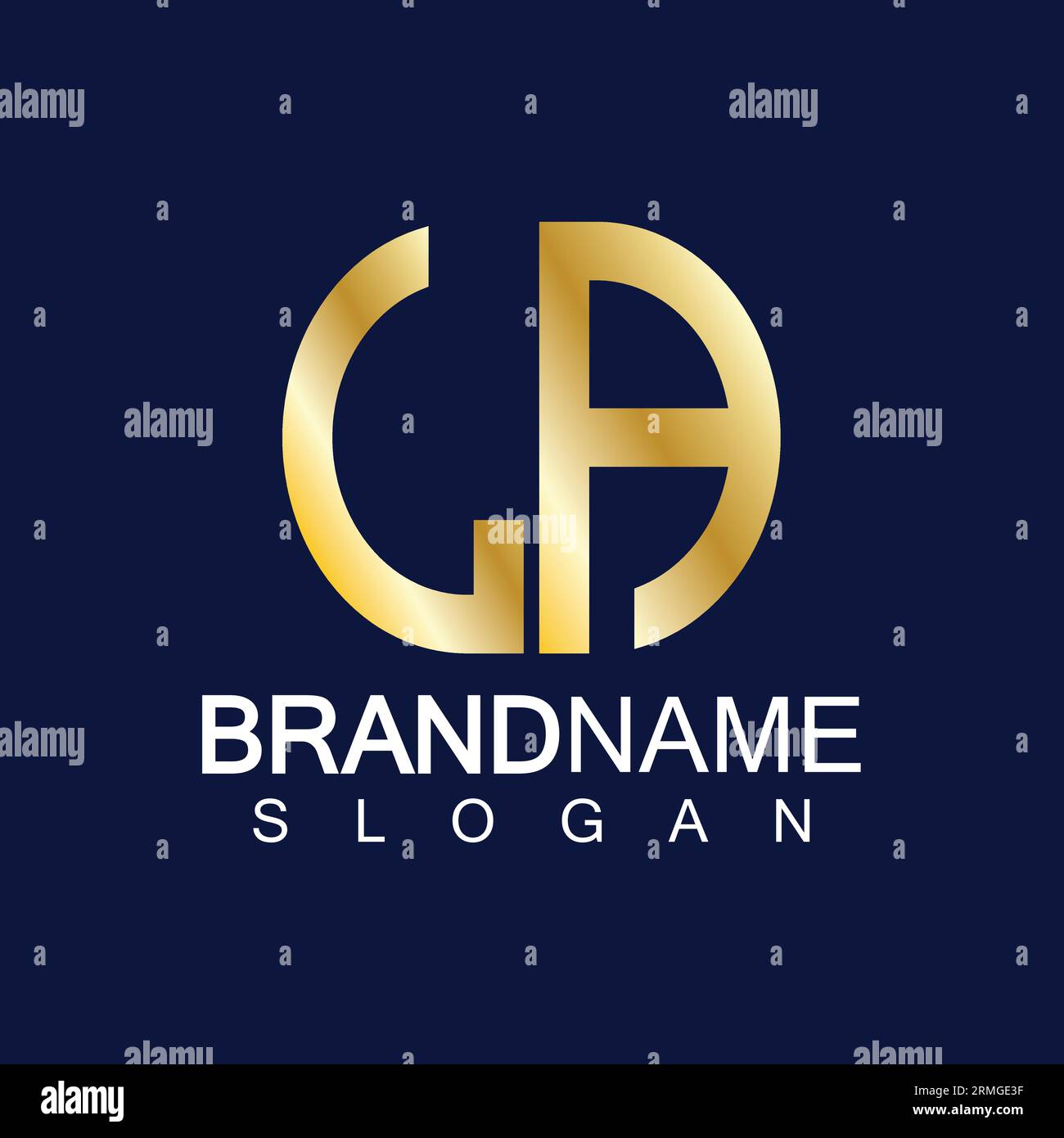 Initial Letters LA Logo Design Vector Template Stock Vector Image & Art ...