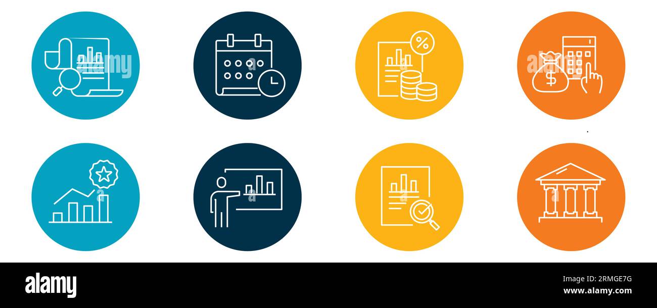 Tax Planning and Compliance Icons. Tax management icons, Tax strategy ...