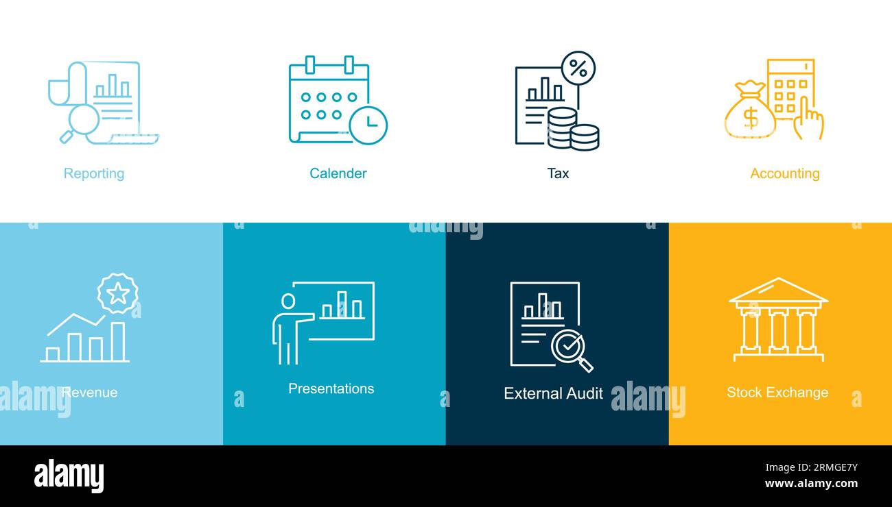 Tax Planning and Compliance Icons. Tax management icons, Tax strategy ...