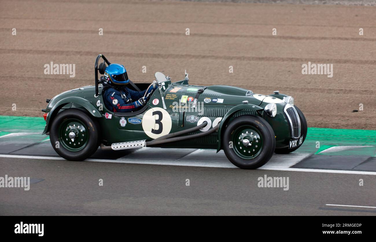 Steve Ward, driving his 1950, Green, Frazer Nash Le Mans Replica ...