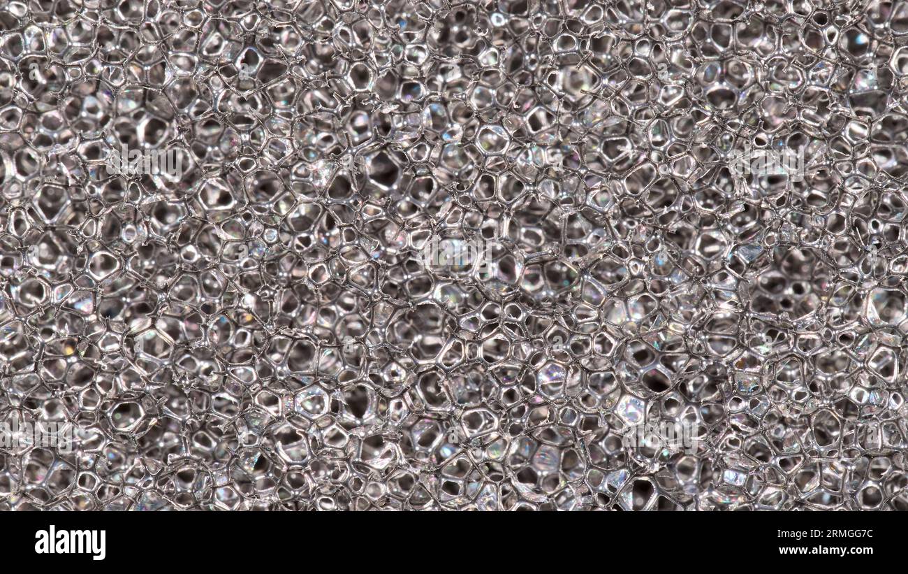 Super macro of the texture in a cleaning sponge Stock Photo - Alamy