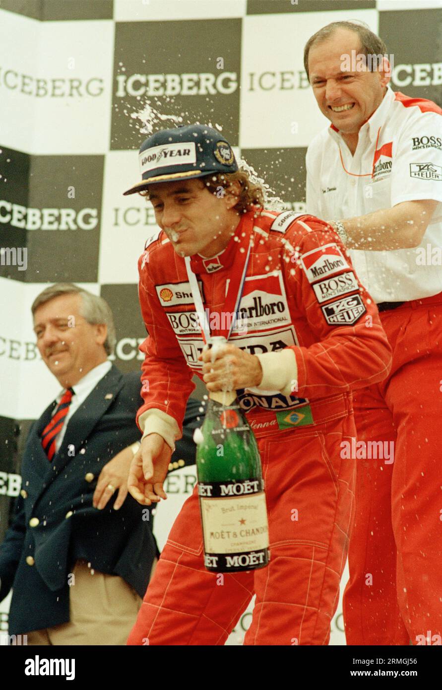 After spraying others with champagne in the traditional manner, U.S ...