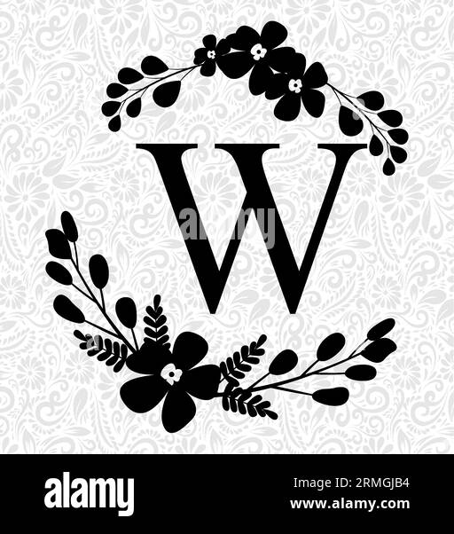Alphabet Letter W, Alphabet Letter Design, Alphabet Letter illustration ...