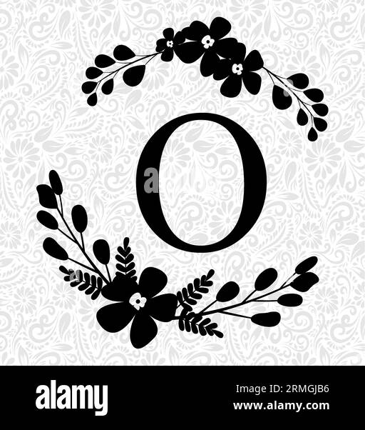 Alphabet Letter O, Alphabet Letter Design, Alphabet Letter illustration ...