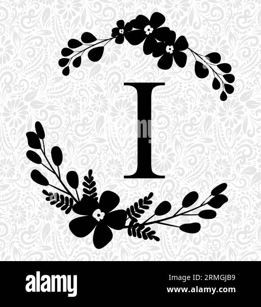 Alphabet Letter I, Alphabet Letter Design, Alphabet Letter illustration ...
