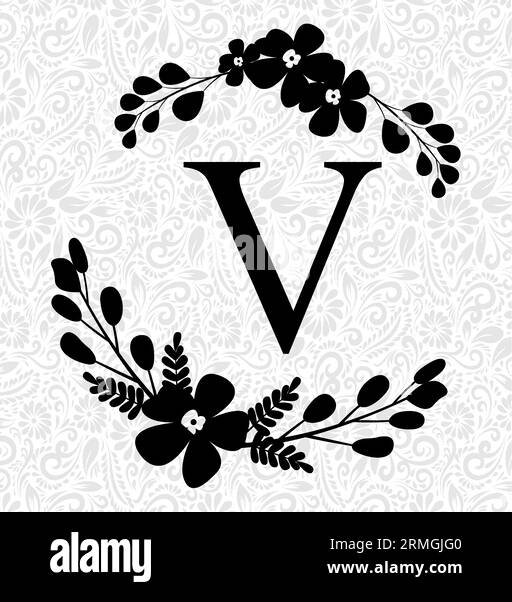 Alphabet Letter V, Alphabet Letter Design, Alphabet Letter illustration ...
