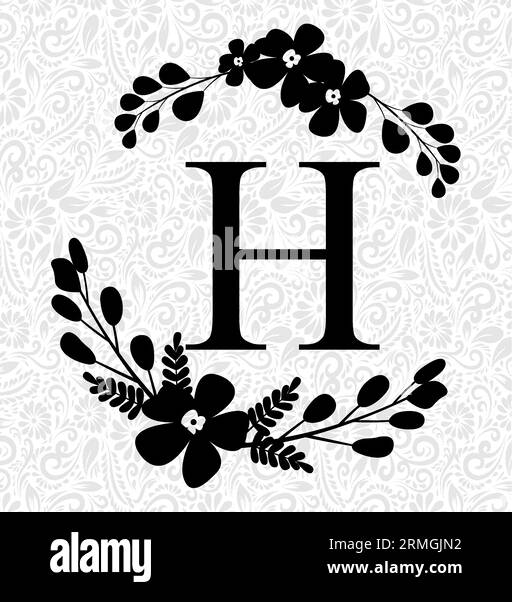 Alphabet Letter H, Alphabet Letter Design, Alphabet Letter illustration ...