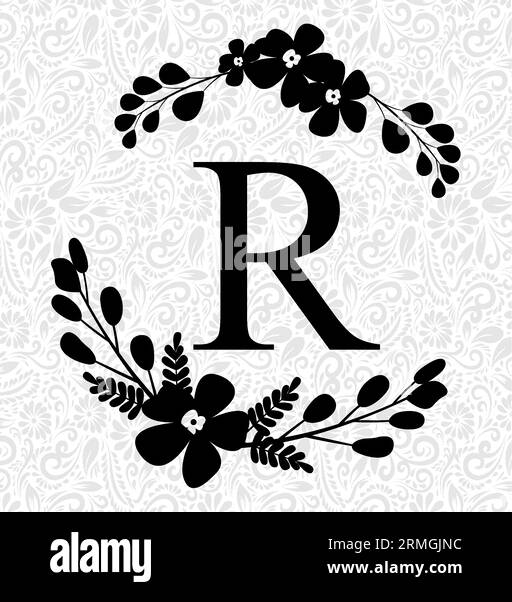 Alphabet Letter R, Alphabet Letter Design, Alphabet Letter illustration ...