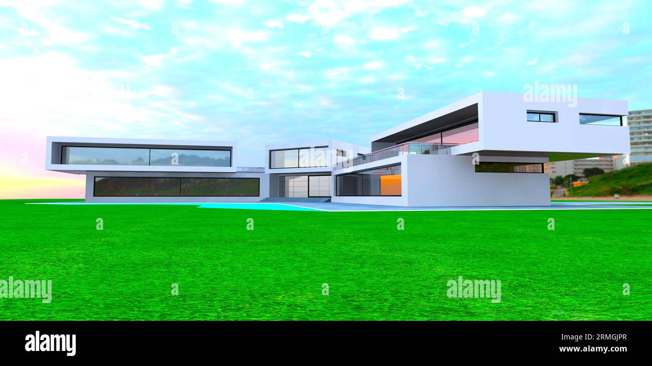 Innovative design of advanced high-tech house looking like an eagle ...