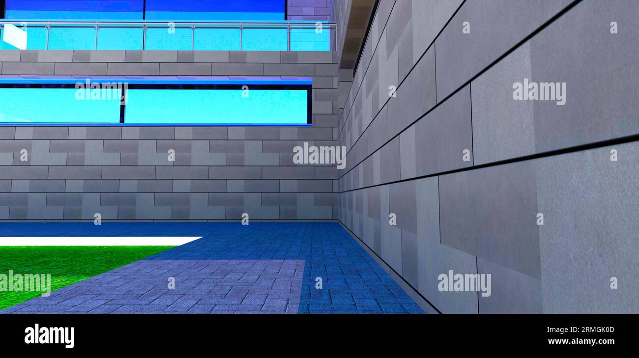 Metal panel as a trend finishing material for modern houses. Looks good ...