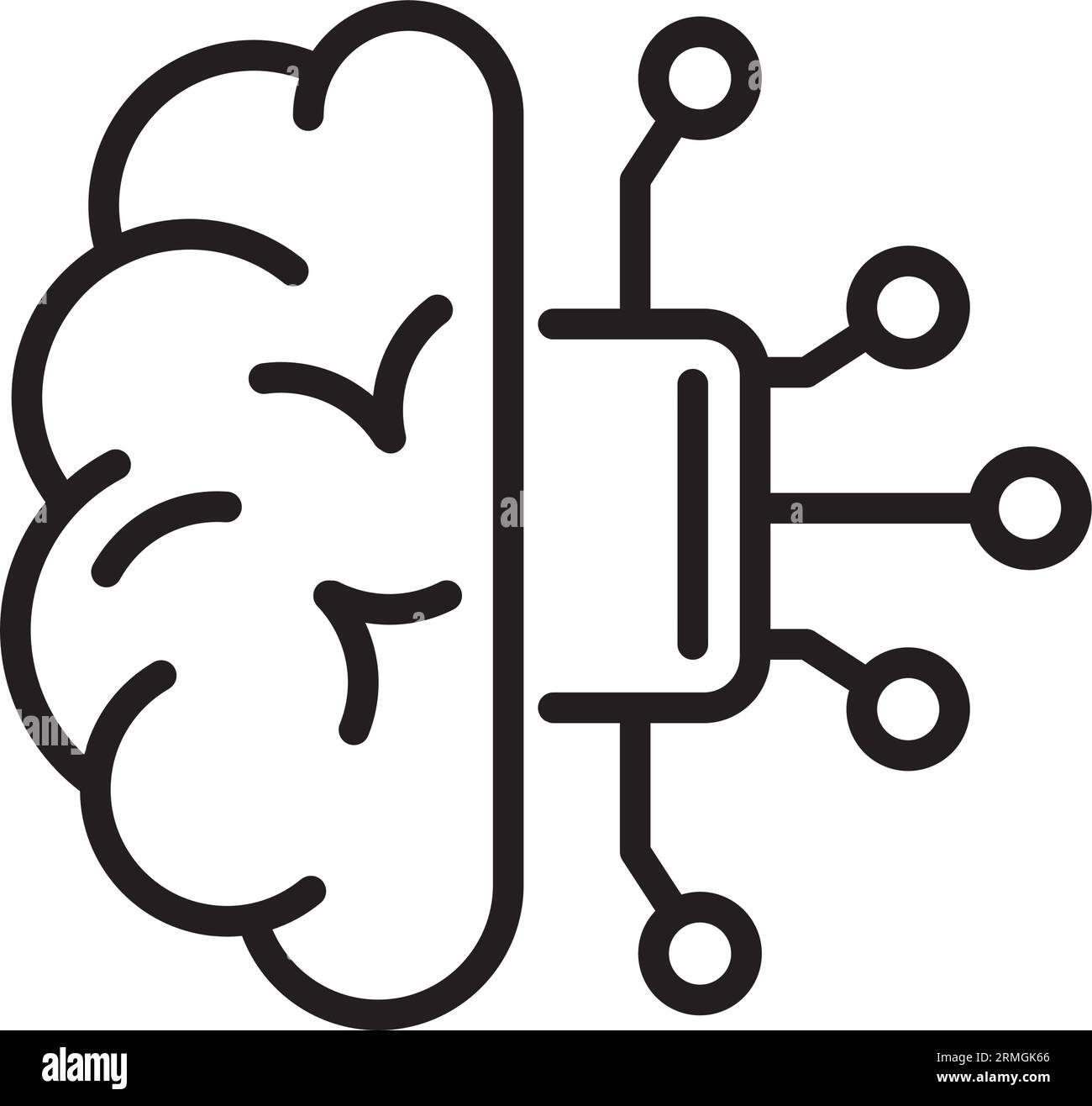 brain tech icon Stock Vector Image & Art - Alamy