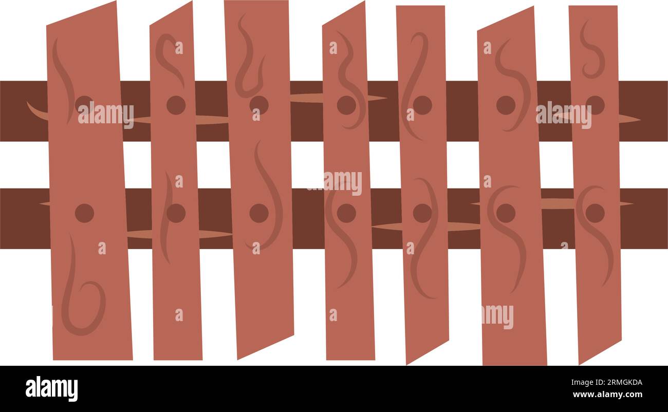 wooden farm fence Stock Vector Image & Art - Alamy