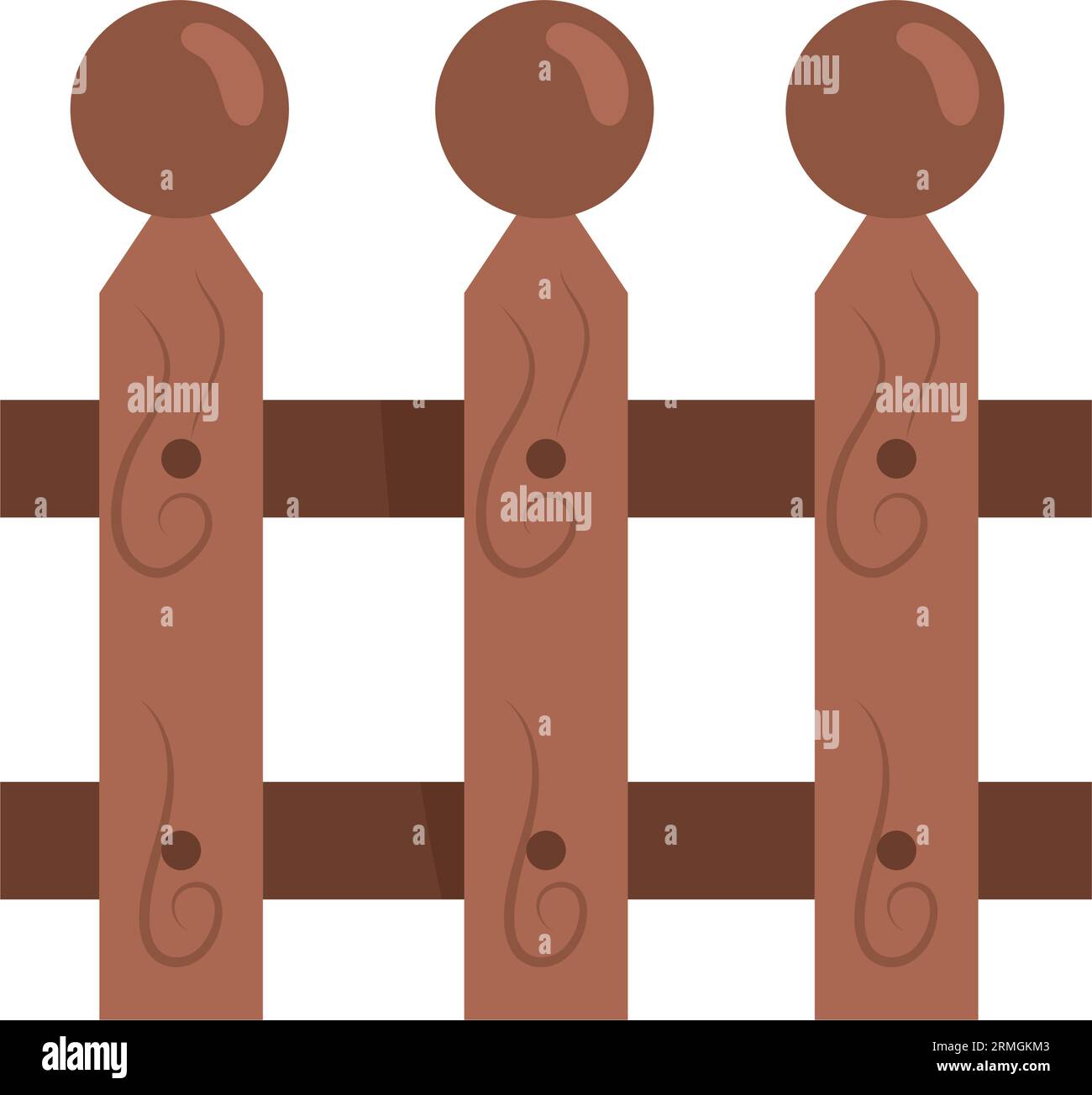 wooden home fence Stock Vector Image & Art - Alamy