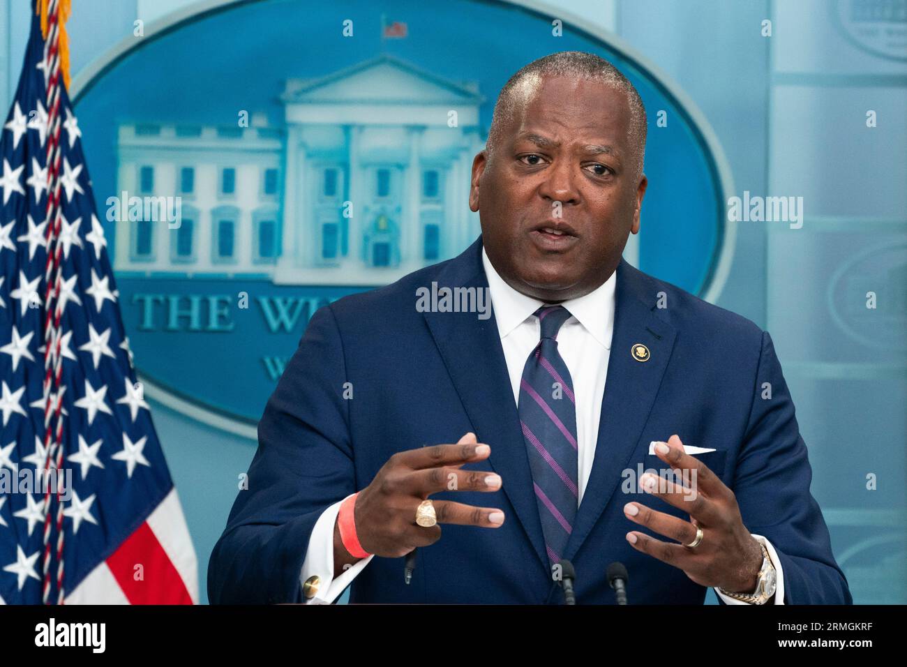 Director of the Office of Public Engagement Stephen Benjamin speaks ...