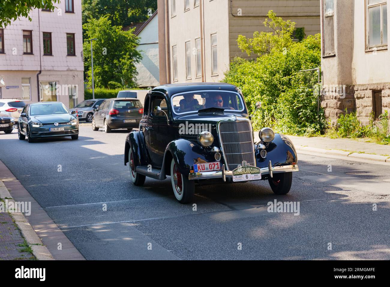 Waltershausen, Germany - June 10, 2023: A Ford V8 Opera Coupe is ...