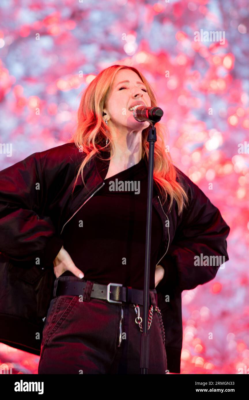 Portsmouth, United Kingdom. 27th August 2023. Ellie Goulding performing ...