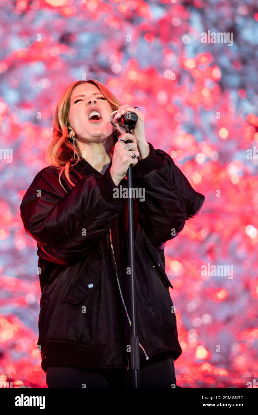 Portsmouth, United Kingdom. 27th August 2023. Ellie Goulding performing ...